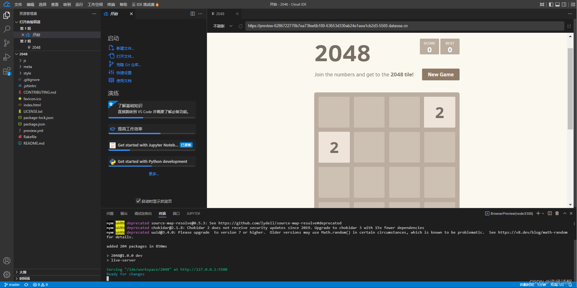 【CSDN云IDE】个人使用体验和建议（含超详细操作教程）（python、webGL方向)-CSDN博客