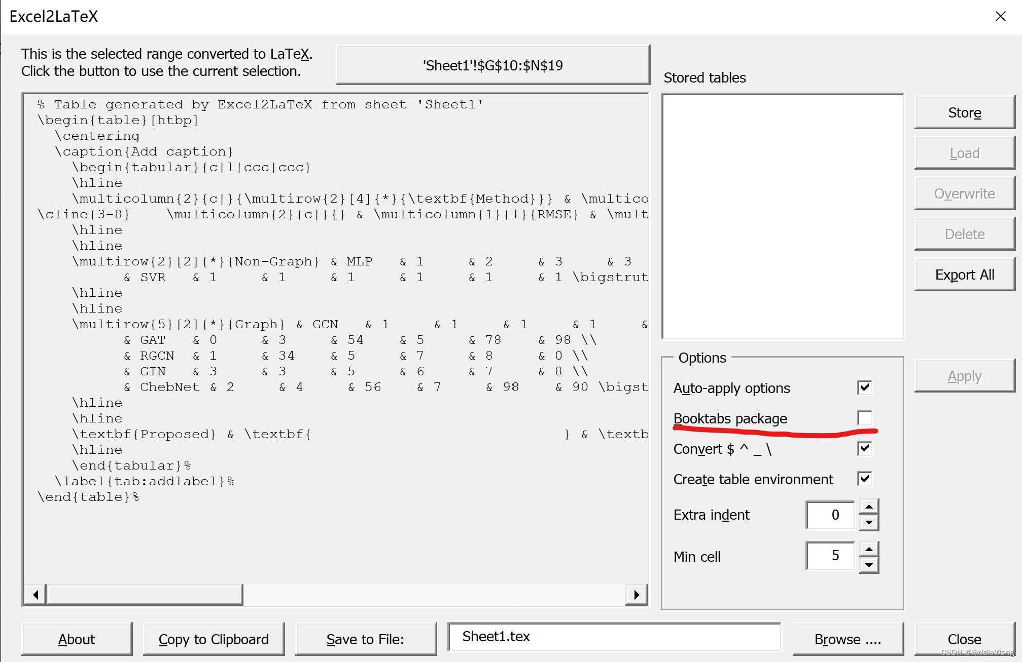 LaTeX 使用Excel2LaTeX表格绘制注意事项-CSDN博客