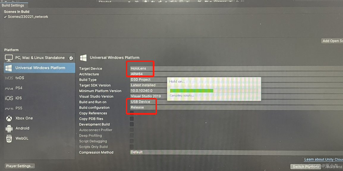 Unity发布并部署到Hololens2（USB部署）_hololens2发布教程-CSDN博客