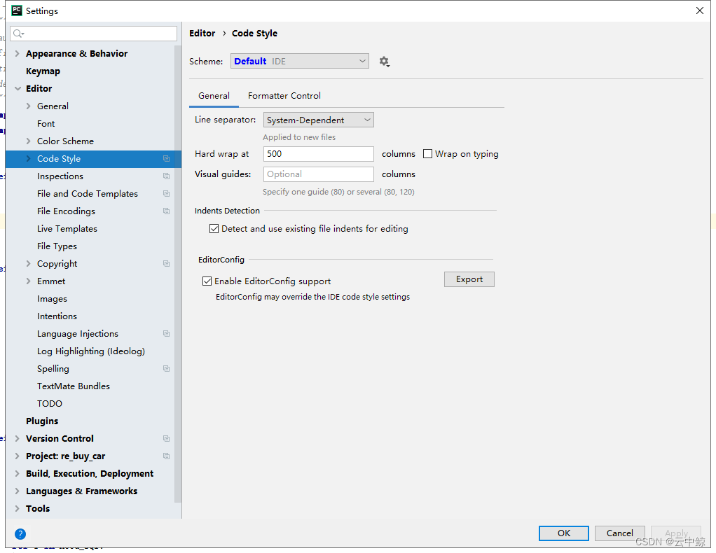 【pycharm】Set the maximum number of characters per line, avoid 120 ...