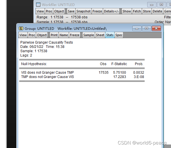 利用Eviews进行格兰杰因果检验_eviews格兰杰因果检验-CSDN博客
