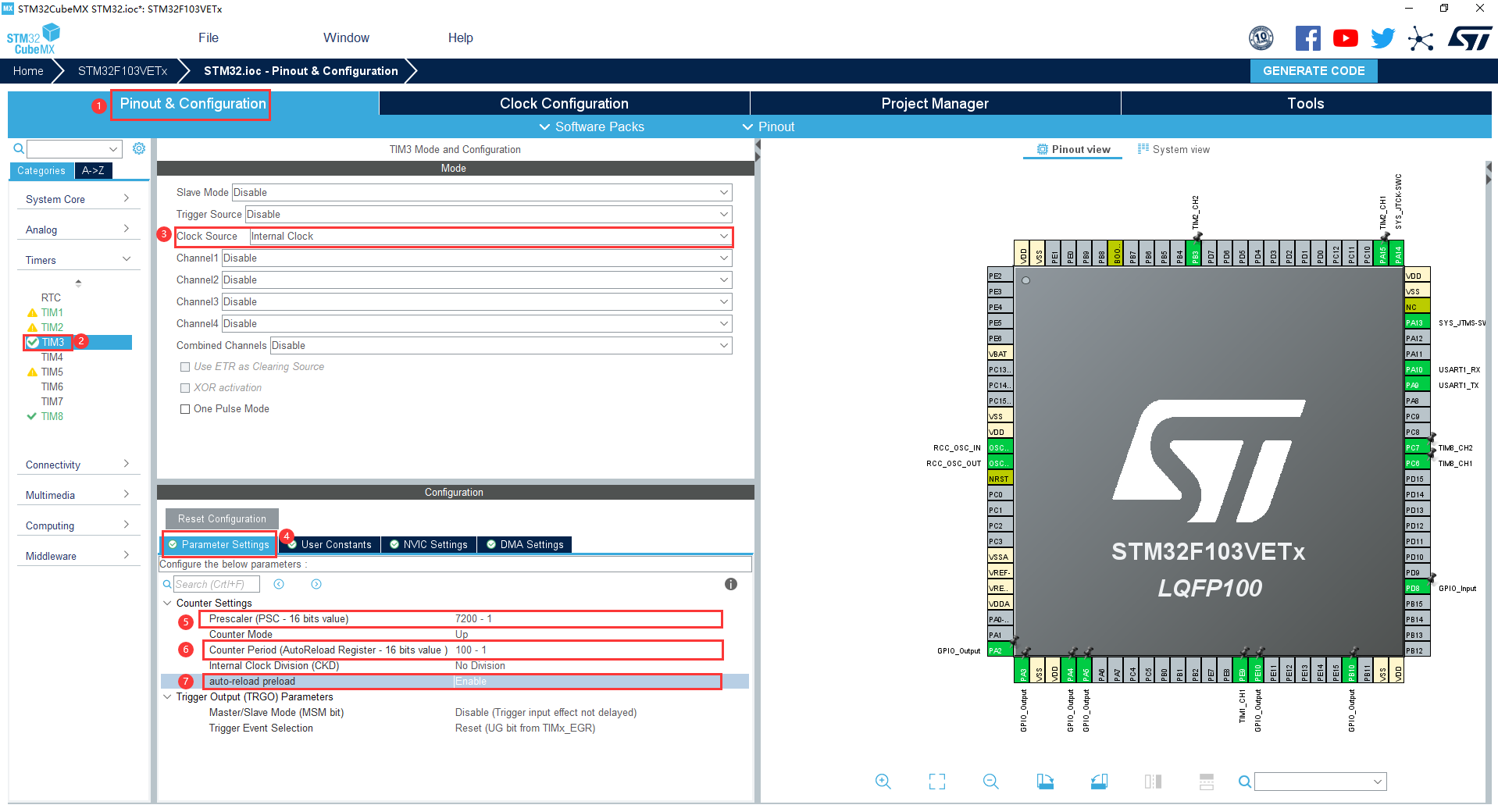 STM32学习笔记（7）：编码器及定时器中断_速度编码器用高级定时器1,用什么中断函数?-CSDN博客