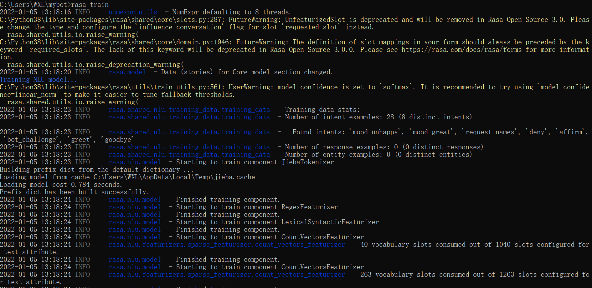 基于Rasa框架搭建中文机器人对话系统_rasa2.0 构建对话机器人加载模型构建服务端代码-CSDN博客