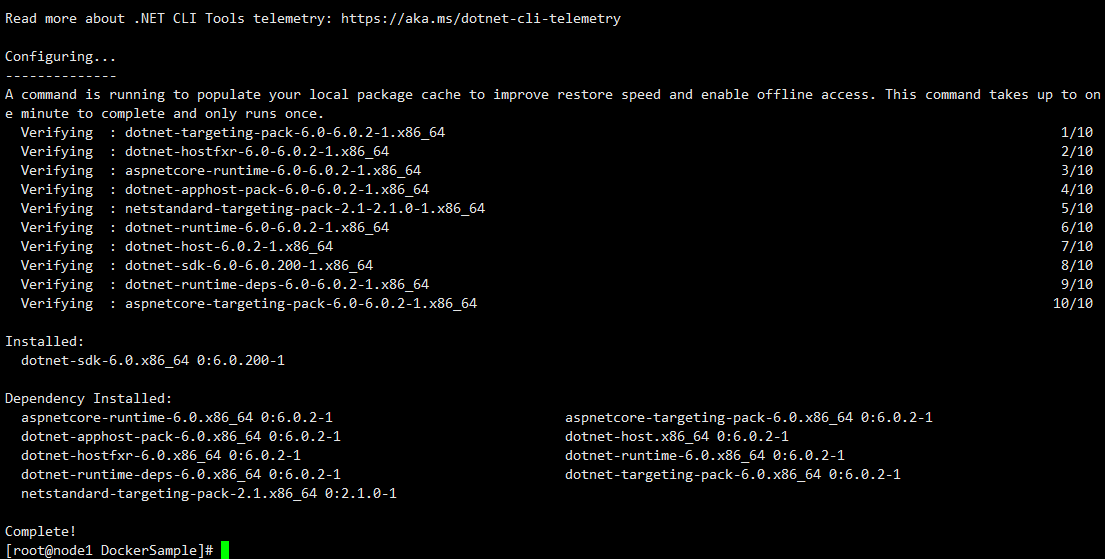 Centos7.6安装最新的DotNet6开发环境_centos linux 安装 donet 6-CSDN博客