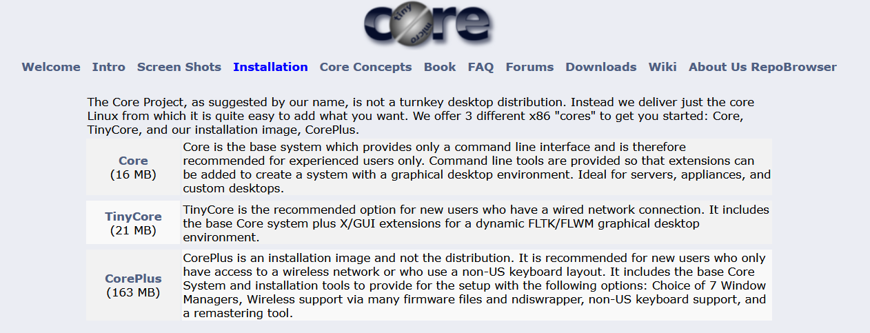 Tiny Core Linux 的安装和使用_tinycore安装教程-CSDN博客