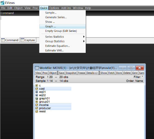计量经济学笔记2-Eviews操作_eviews被解释变量-CSDN博客
