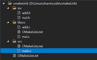 cmake创建库和使用库工程示例（多个cmakelists）-CSDN博客