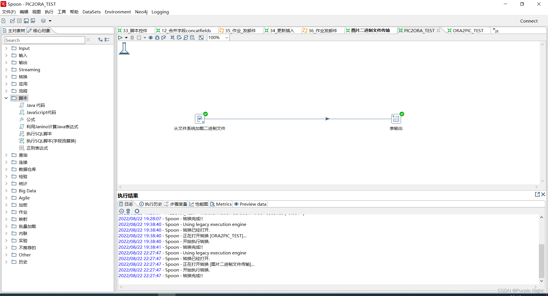 kettle对图片等二进制文件的迁移（使用Oracle数据库）_kettle blob-CSDN博客