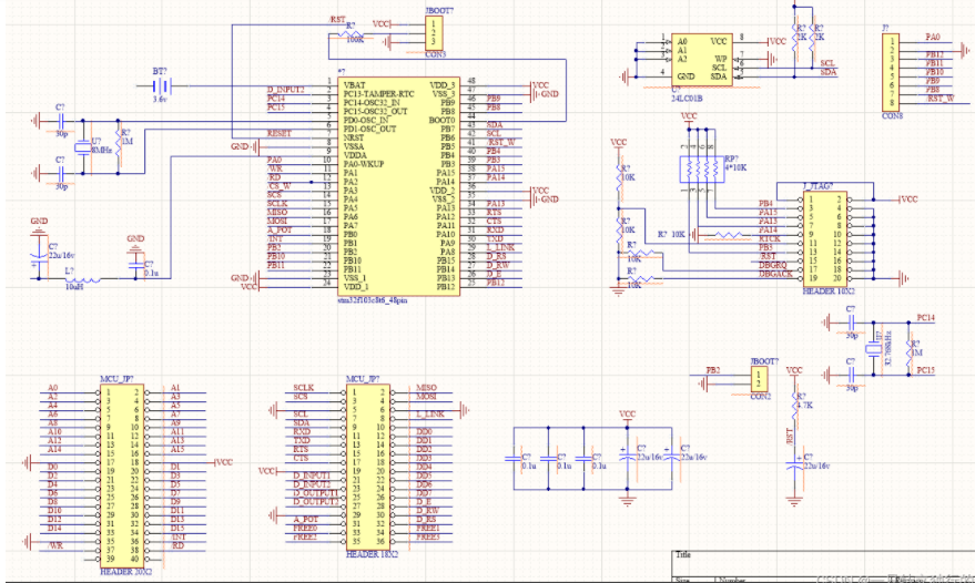 AltiumDesigner绘制STM32F103C8T6最小系统电路原理图_stm32f103c8t6最小系统电源电路怎么画-CSDN博客