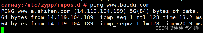 SUSE12sp5系统无法ping通外网_suse系统ping不通主机ip-CSDN博客