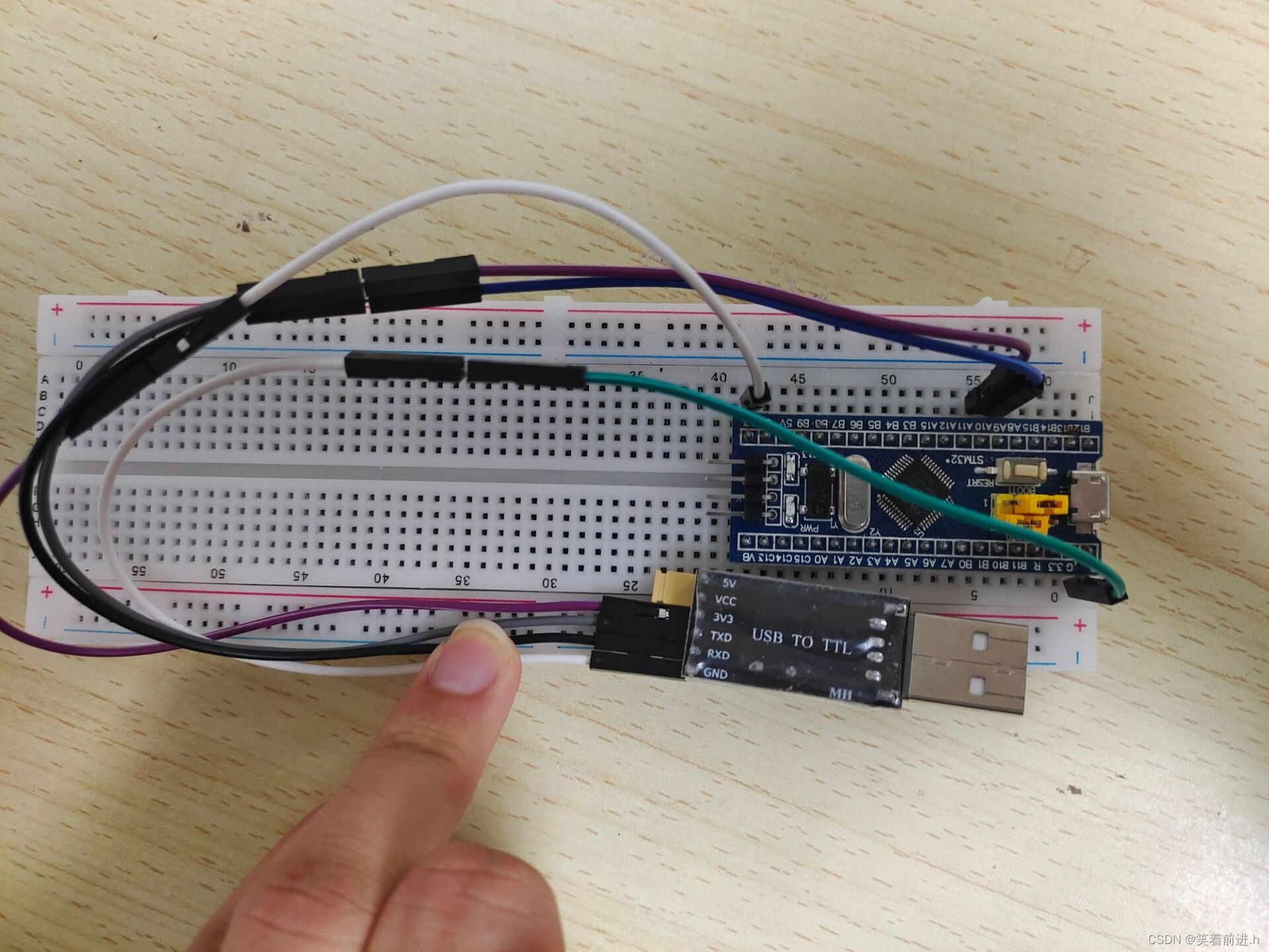 嵌入式stm32入门之stm32基础串口通信stm32串口接线笑着前进h的博客 Csdn博客 