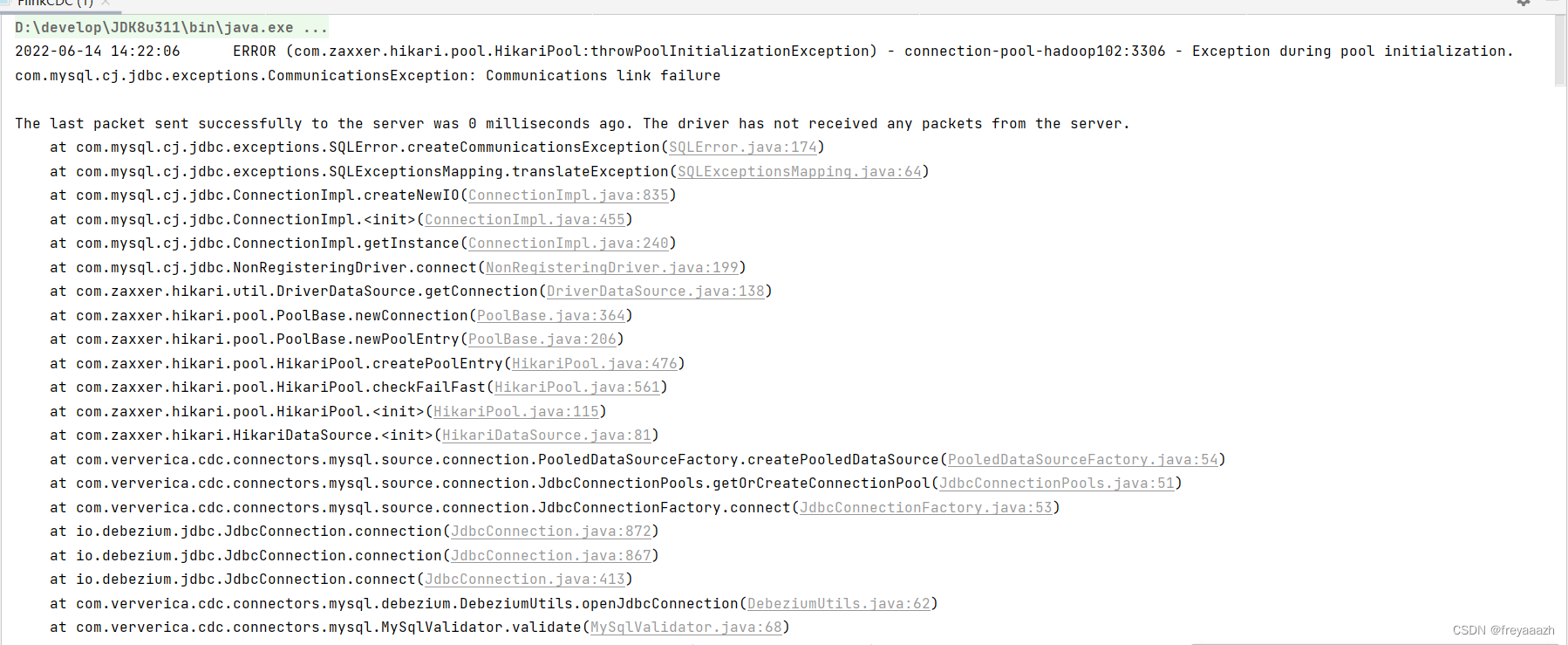 Flinkcdc获取mysql数据库但打印不出数据或报错flinkcdc24读取mysqlfreyaaazh的博客 Csdn博客