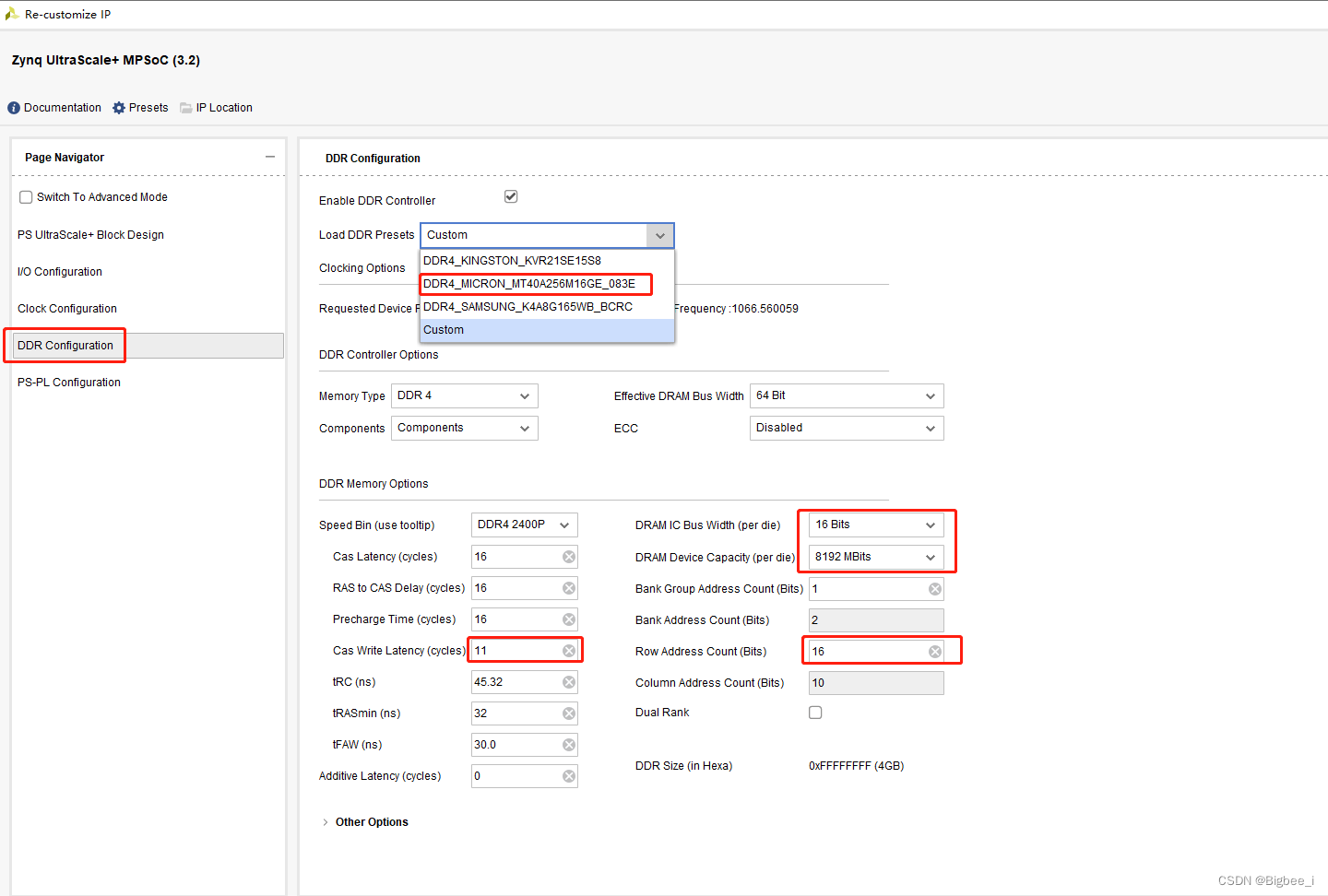 ZCU102 Zynq MPSoC IP设置与说明-CSDN博客