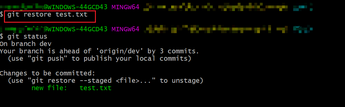 git restore 和 git restore --staged-CSDN博客
