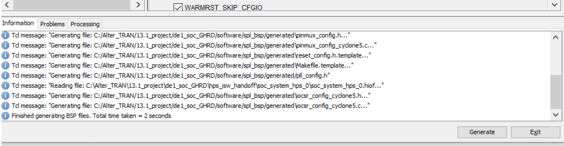 DE1-SoC笔记（四）——生成 Preloader Image File（de1教程2.8节）_preloader文件怎么找-CSDN博客