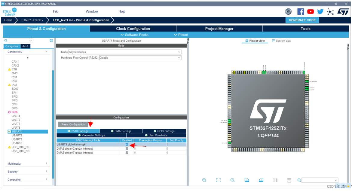 STM32F4基于CubeMX项目实战（2）--串口实验_cubemx配置f4串口-CSDN博客