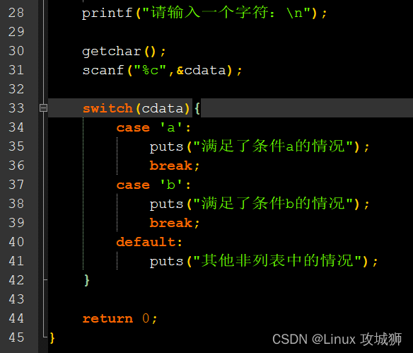 C语言_switch_case分支语句_linux c switch case-CSDN博客