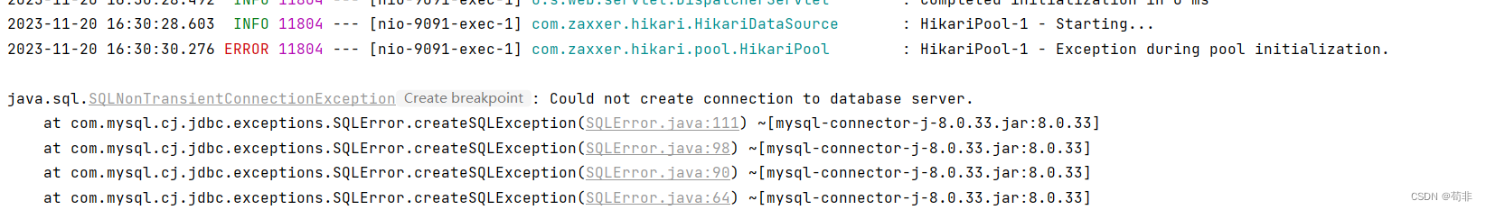 HikariPool-1 - Exception during pool initialization.Zone offset hours not in valid range-CSDN博客