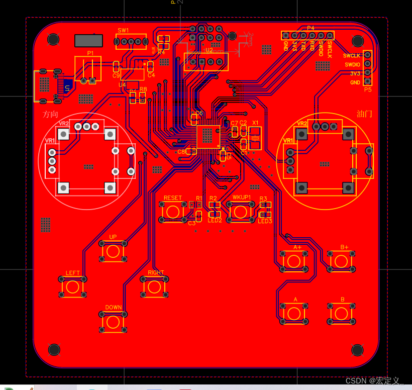 1.4双摇杆遥控器电路部分--stm32f103PCB设计_摇杆驱动电路-CSDN博客