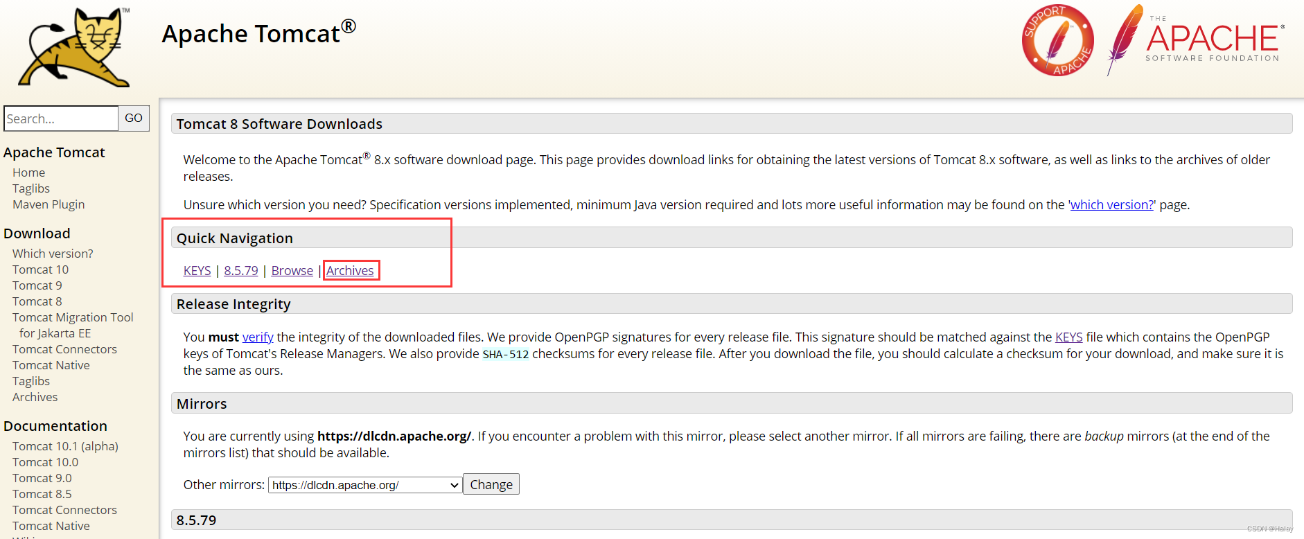 Tomcat 的下载安装以及与 Spring Tool Suite 的连接_springtoolsuite4导入apache-tomcat-CSDN博客