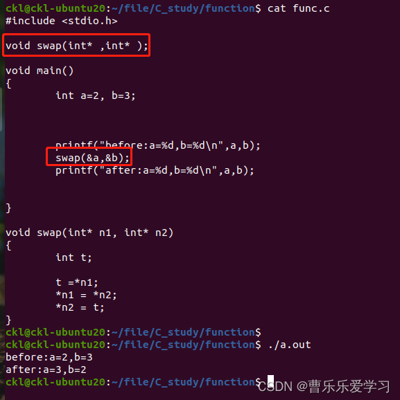 函数(基本：参数，返回值）_若有如下函数定义,则对应正确的函数原型声明是: void fun(int a, int b) { r-CSDN博客