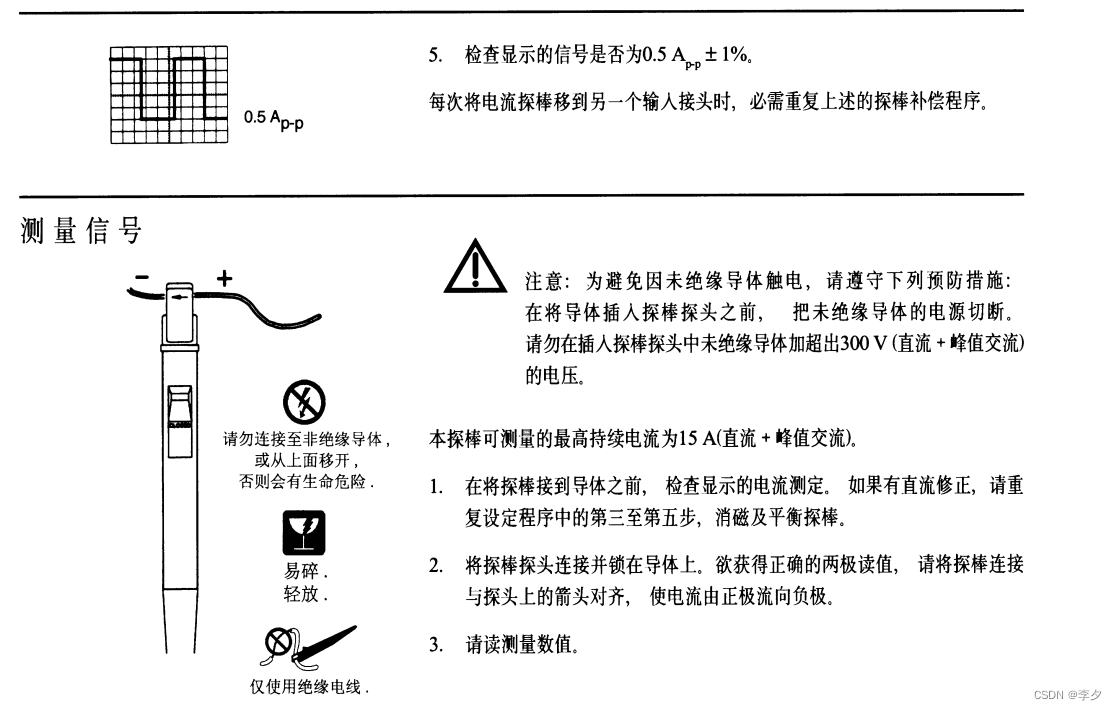 Instructions for use of Tektronix Oscilloscope TCP202 Current Probe ...