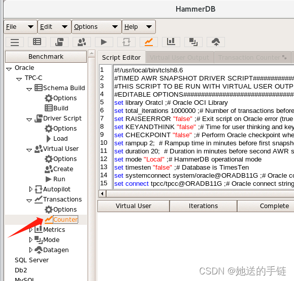使用HammerDB对oracle数据库进行压测（附详细图文）_hammer测试 linux oracle-CSDN博客