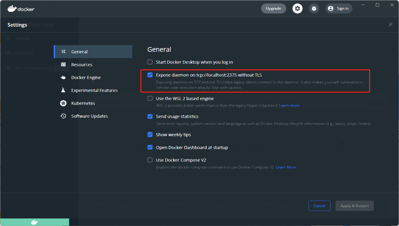 IDEA 连接本机docker 报no further information问题解决-CSDN博客