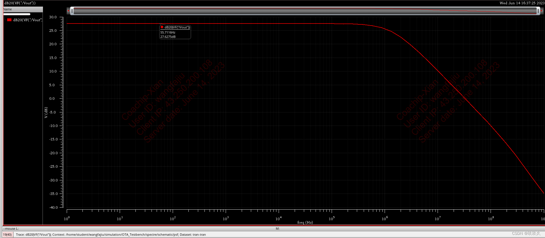 （十三) 基于cadence 617 OTA五管共模输入范围、共模增益、差模增益、CMRR、电源抑制比PSRR仿真_电源抑制比仿真-CSDN博客