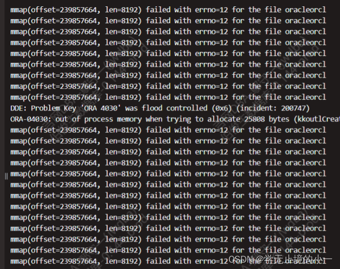 Ora 04030 Out Of Process Memory When Trying To Allocate 25808 Bytes解决方法ora04030 Csdn博客