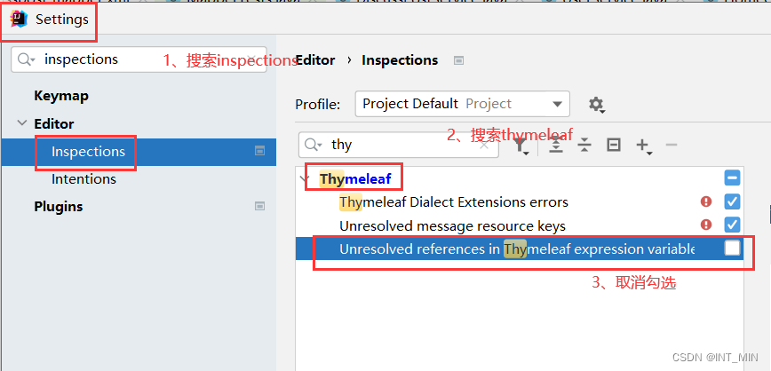 Idea开发springBoot 中使用 thymeleaf 模板$表达式报红波浪线解决方案_springboot themlef ...模板$表达式报红-CSDN博客