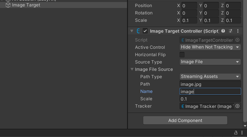 Unity EasyAR图像跟踪_unity ar对真实物体的追踪-CSDN博客