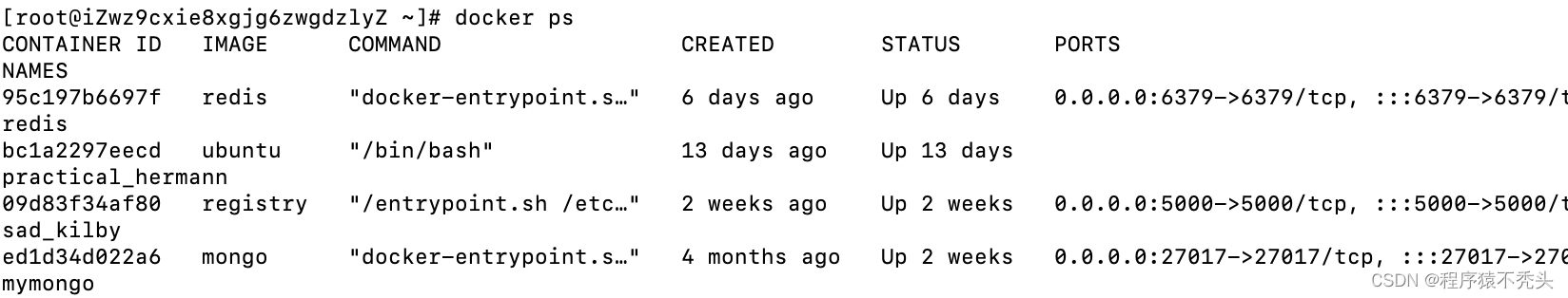 使用Docker启动mysql成功后，使用docker ps查不到问题解决方法！_docker ps 看不到的进程-CSDN博客