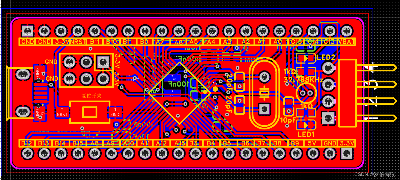 STM32F103C8T6最小系统板（立创EDA，已测试）_stm32f103c8t6最小系统图eda-CSDN博客