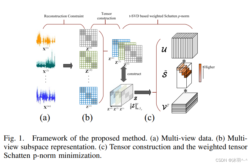 【文献阅读笔记】【标题：Multiview Subspace Clustering by an Enhanced Tensor Nuclear Norm （Schatten p-norm ...