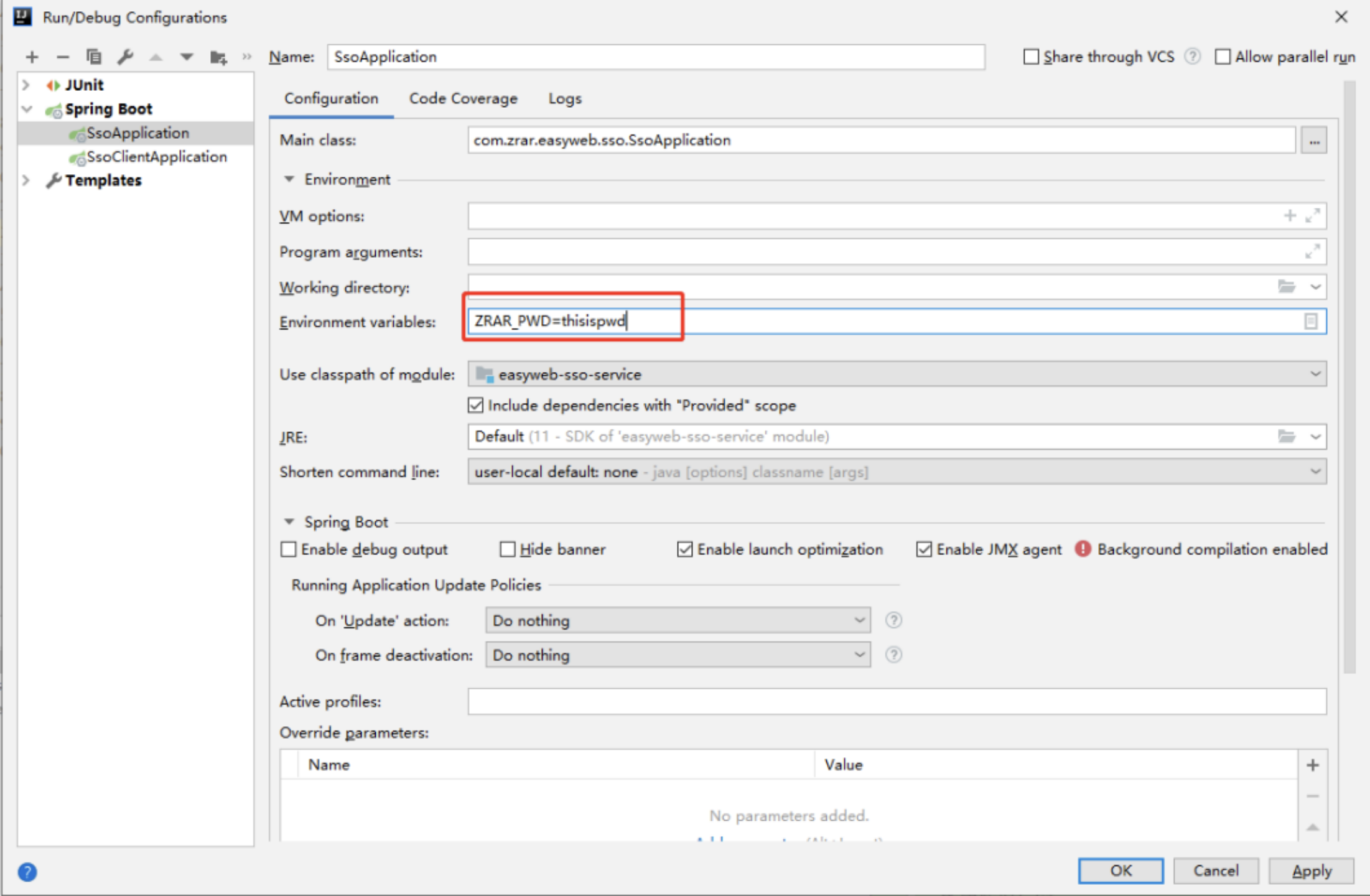 Spring Boot配置文件中敏感数据加密（密码文本加密）_operation not possible (bad input or parameters)-CSDN博客