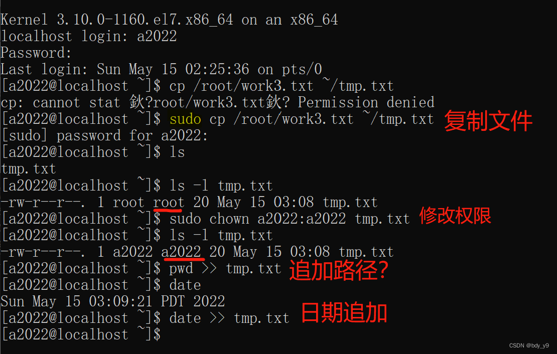 【Linux】期末复习||scau实验整理||实验期末版精简版+解释_time-dgram-CSDN博客