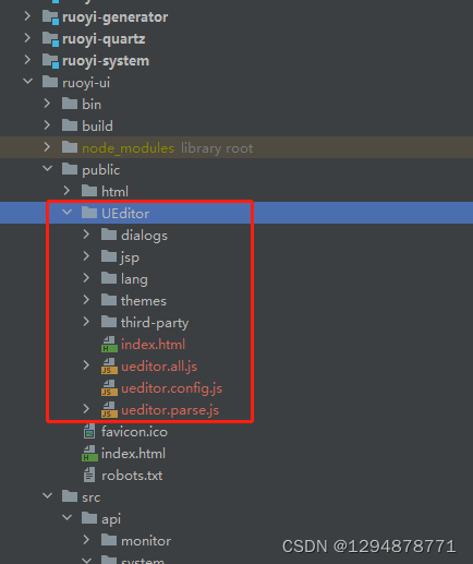 若依项目整合百度(Ueditor)富文本编辑器_若依富文本编辑器-CSDN博客