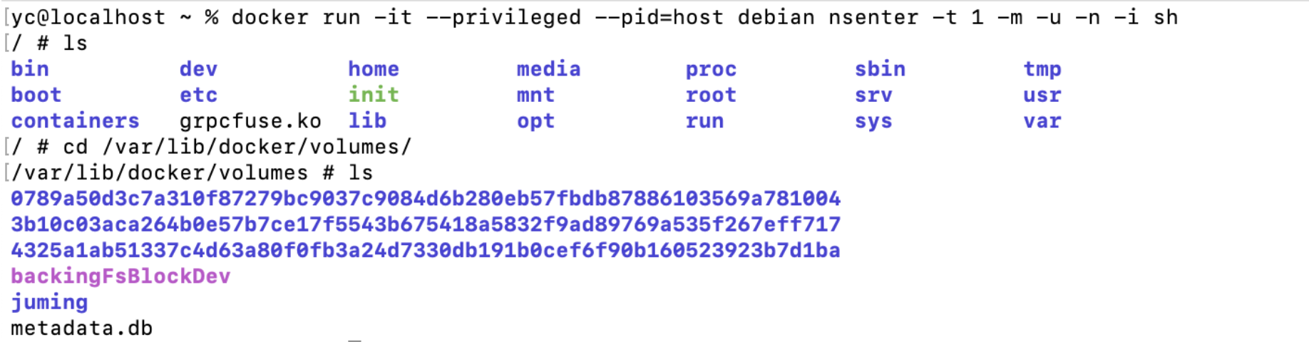 Mac使用docker时，卷默认挂载路径/var/lib/docker/volumes不存在问题_mac docker 卷默认挂载路径不存在-CSDN博客