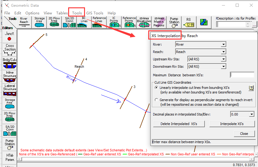 【HEC-RAS】入门基础案例练习-一维稳定流水面线计算_hecras计算水面线实例-CSDN博客