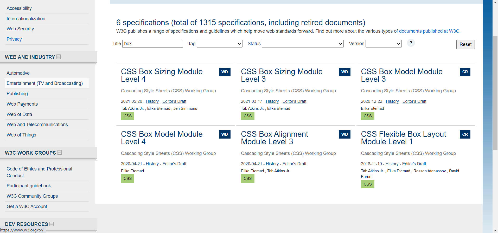 W3C官网查找资源教程-CSDN博客