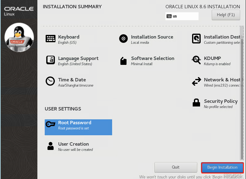 Oracle Linux 8.6 Install-CSDN博客