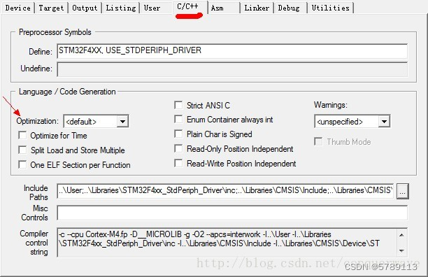 Keilmdk编译优化optimization选项注意事项keil Optimization Csdn博客