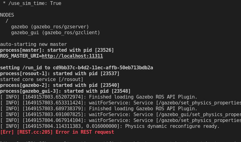 （已解决）首次在 ROS 中启动 Gazebo 时，出现 Err] [REST.cc:205] Error in REST request 问题的解决方法_[err] [rest.cc:205 ...