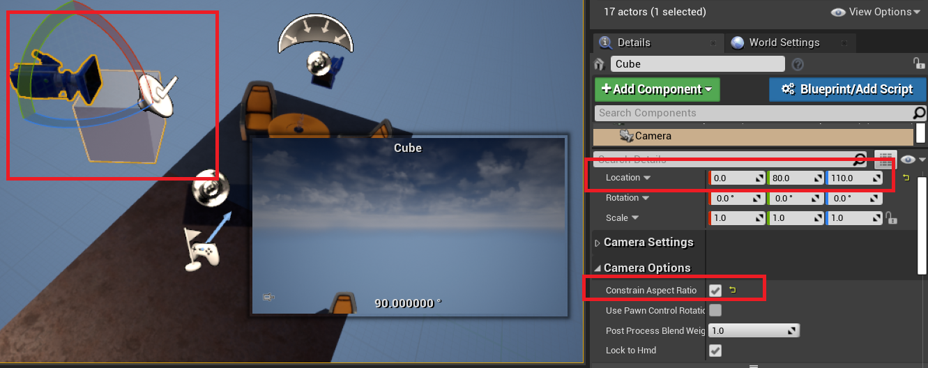 UE4学习笔记[2]Game-Controlled Cameras/游戏控制的摄像机_ue4摄像机自定义尺寸设置-CSDN博客