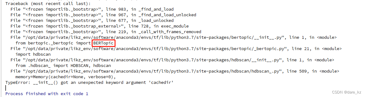 导入bertopic报错问题：_from bertopic import bertopic报错-CSDN博客