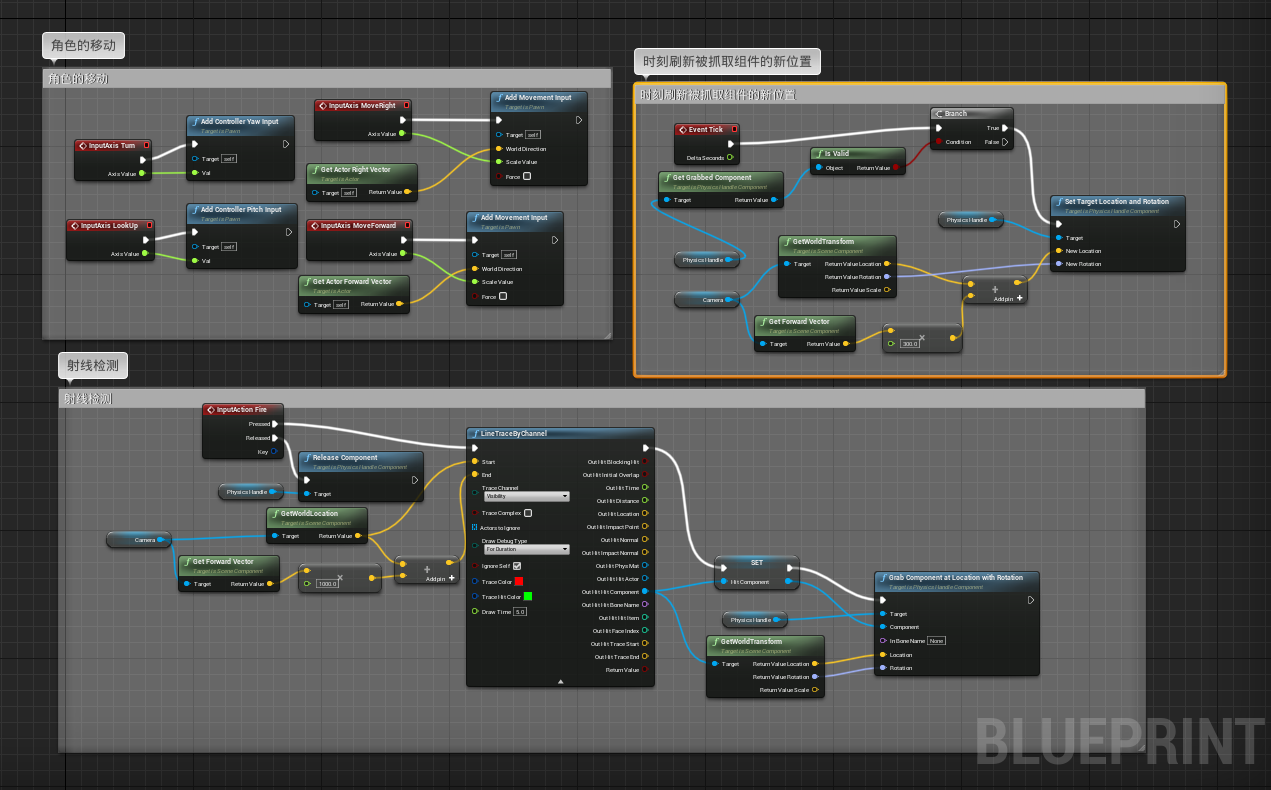 UE4第一人称物理柄组件（PhysicsHandle）抓取---物理拾取_ue4 获取手柄旋转-CSDN博客